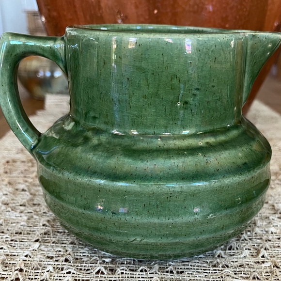 Mccoy | Accents | Vintage Mccoy Vintage Green Ribbed Stoneware Batter ...